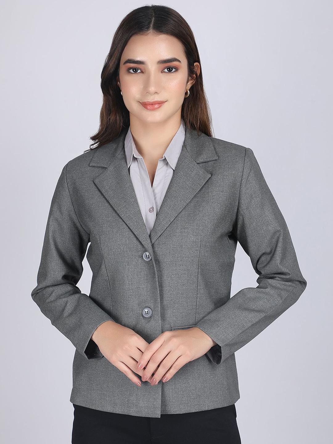 Buy Blue Ronin Stylish Single Breasted Blazer - Blazers for Women ...