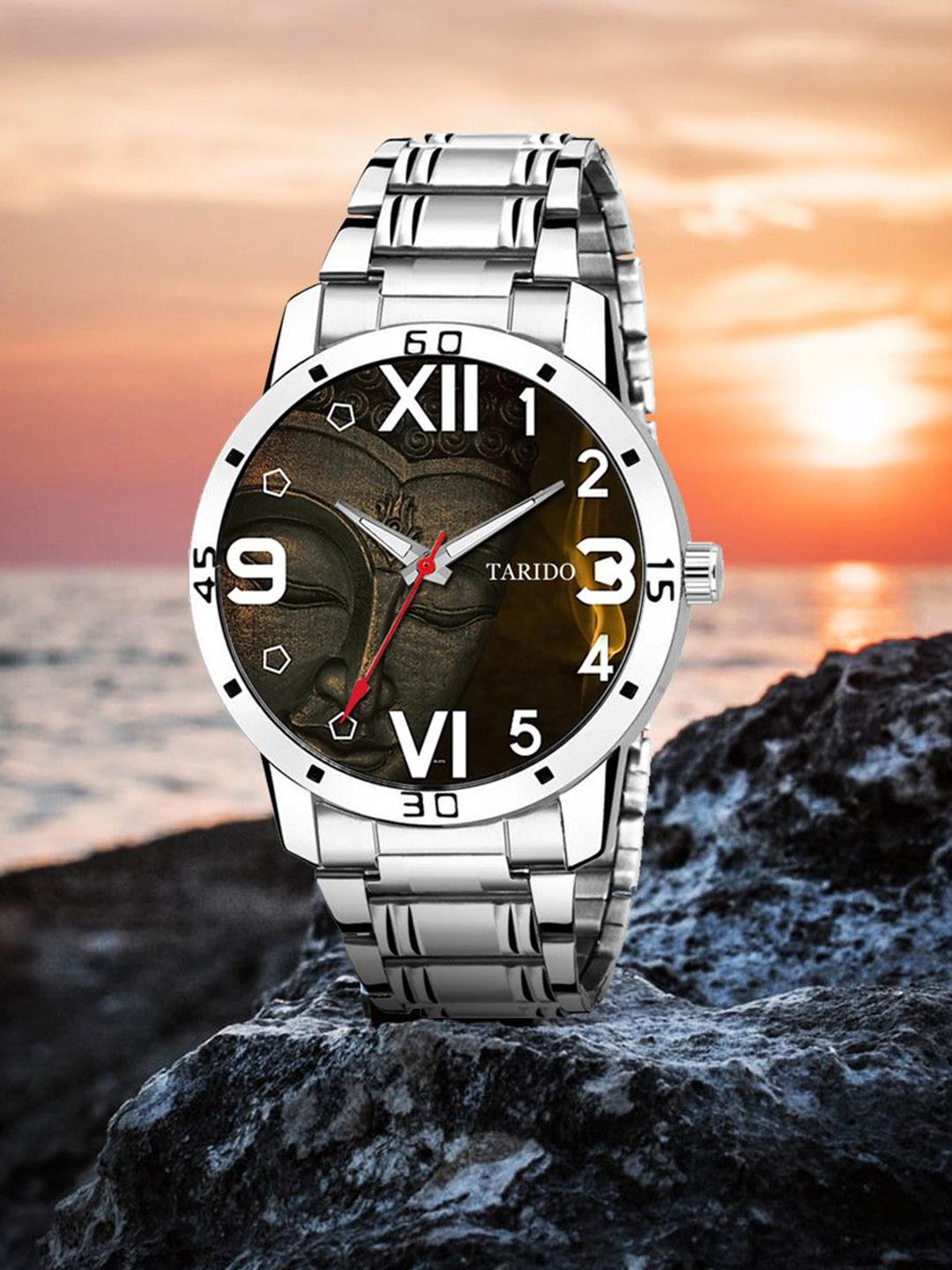 Buy TARIDO Men Leather Bracelet Style Straps Analogue Watch Td_828 ...