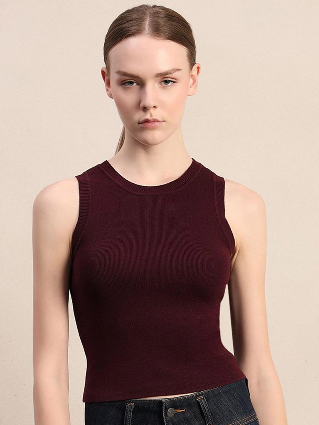 Buy Vero Moda Women Ribbed Sleeveless Top - Tops for Women 35912591 ...