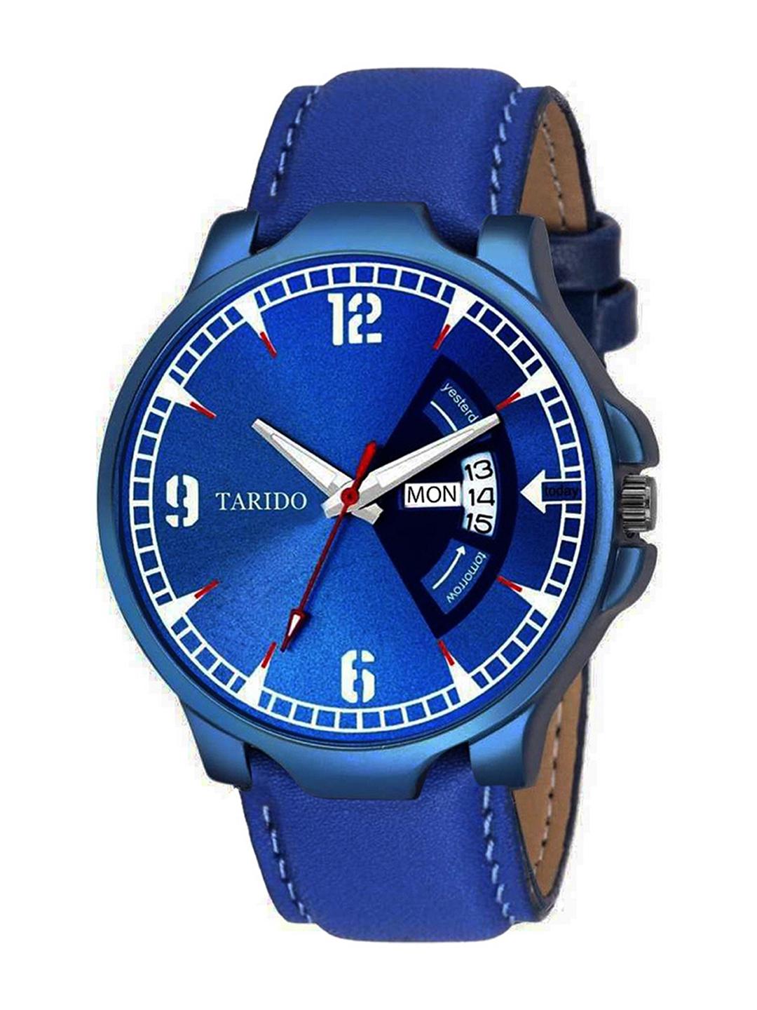 Buy TARIDO Men Dial & Leather Straps Analogue Watch TD3120SL04 ...