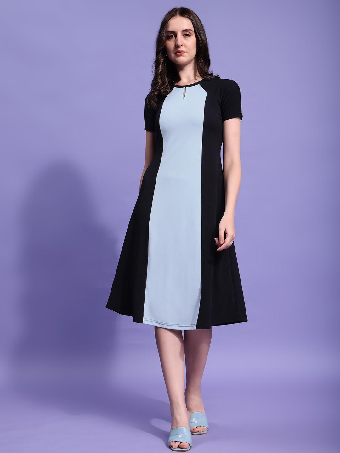 Buy MILOST Women Blue Dresses - Dresses for Women 35940693 | Myntra