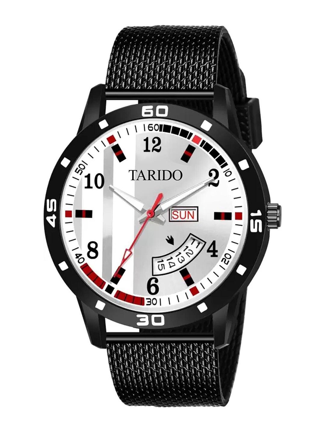 Buy TARIDO Men Bracelet Style Straps Analogue Watch TD1964NL03 SILVER ...