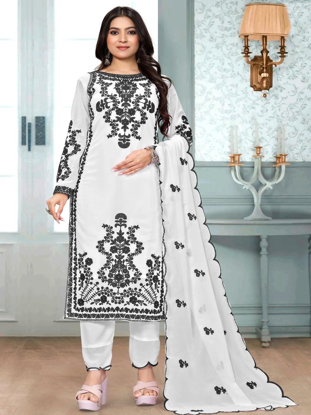 Buy Snizvi Women White Kurta Sets - Kurta Sets for Women 35963721 | Myntra