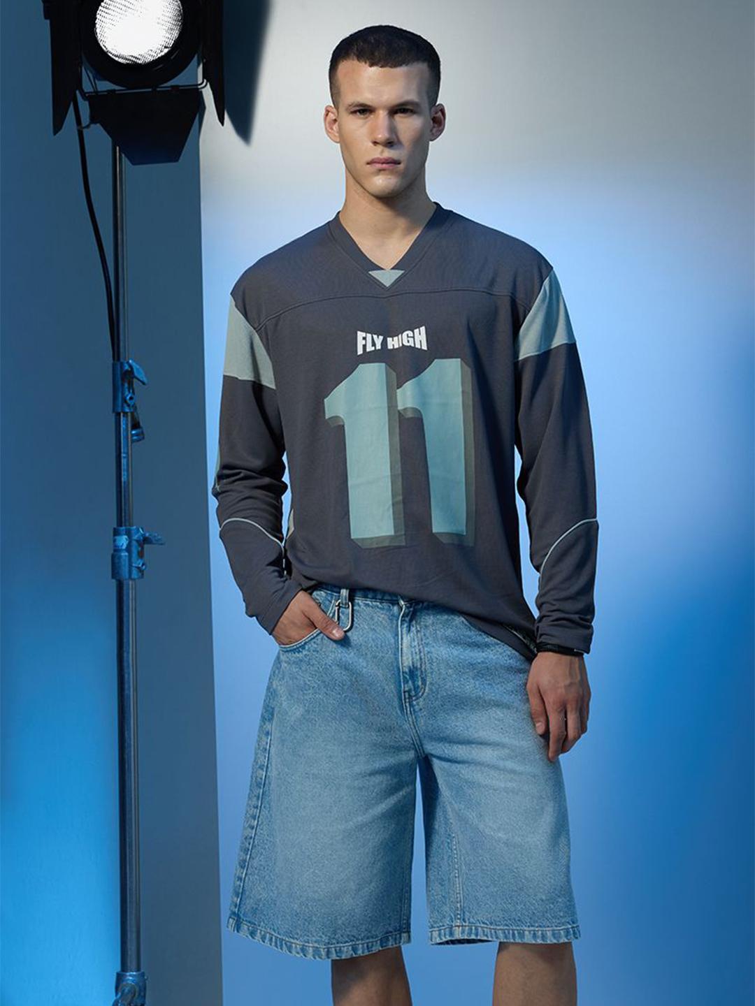 Buy Snitch Stars Within Long Sleeve Oversized Jersey - Tshirts for Men ...