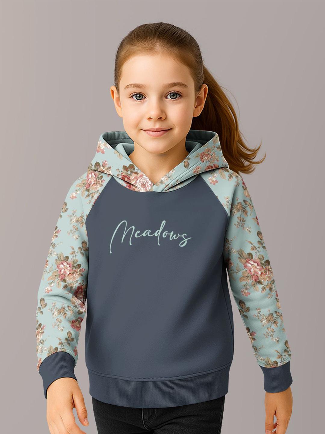 Buy HELLCAT Girls Printed Hooded Sweatshirt - Sweatshirts for Girls ...