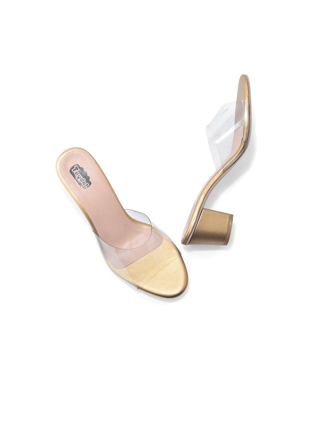 Buy TAYDOL Women Transparent Block Sandals - Heels for Women 35949454 ...