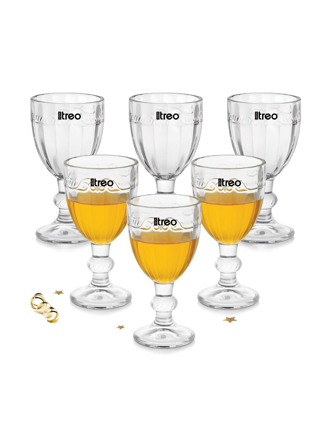 Buy Treo Glace Shot Glasses I Set Of 6, (65 Ml) Each, Elegant Fluted ...