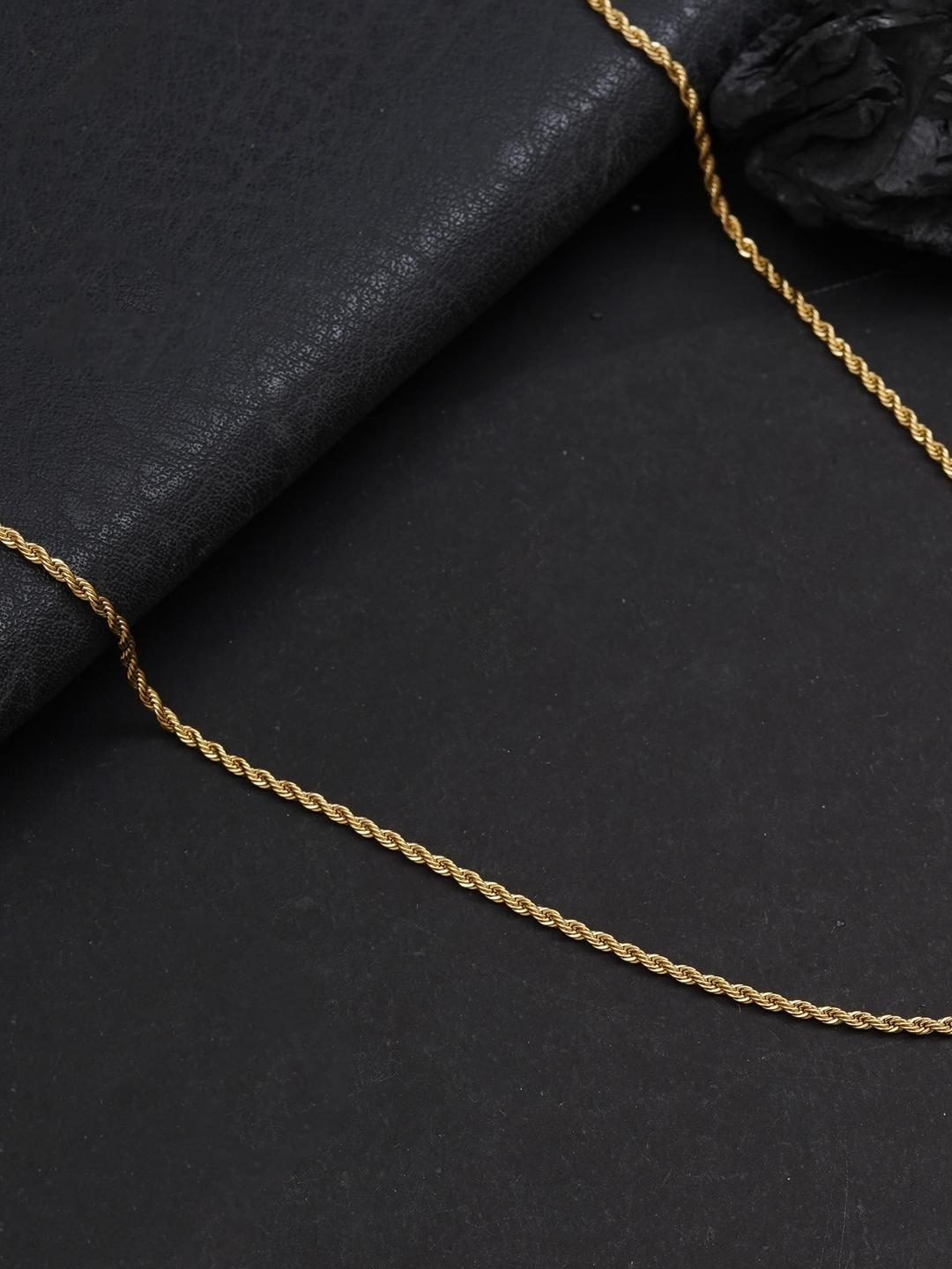 Buy MILLER Men Gold Necklace And Chains - Necklace And Chains for Men ...