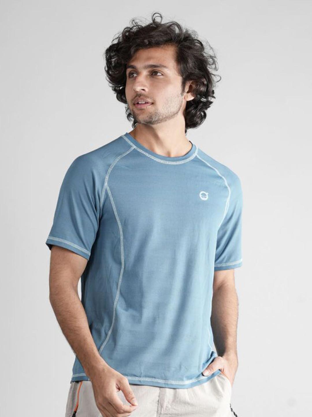 Buy BOMBAY TROOPER Men Dri FIT Solid Round Neck T Shirt - Tshirts for ...