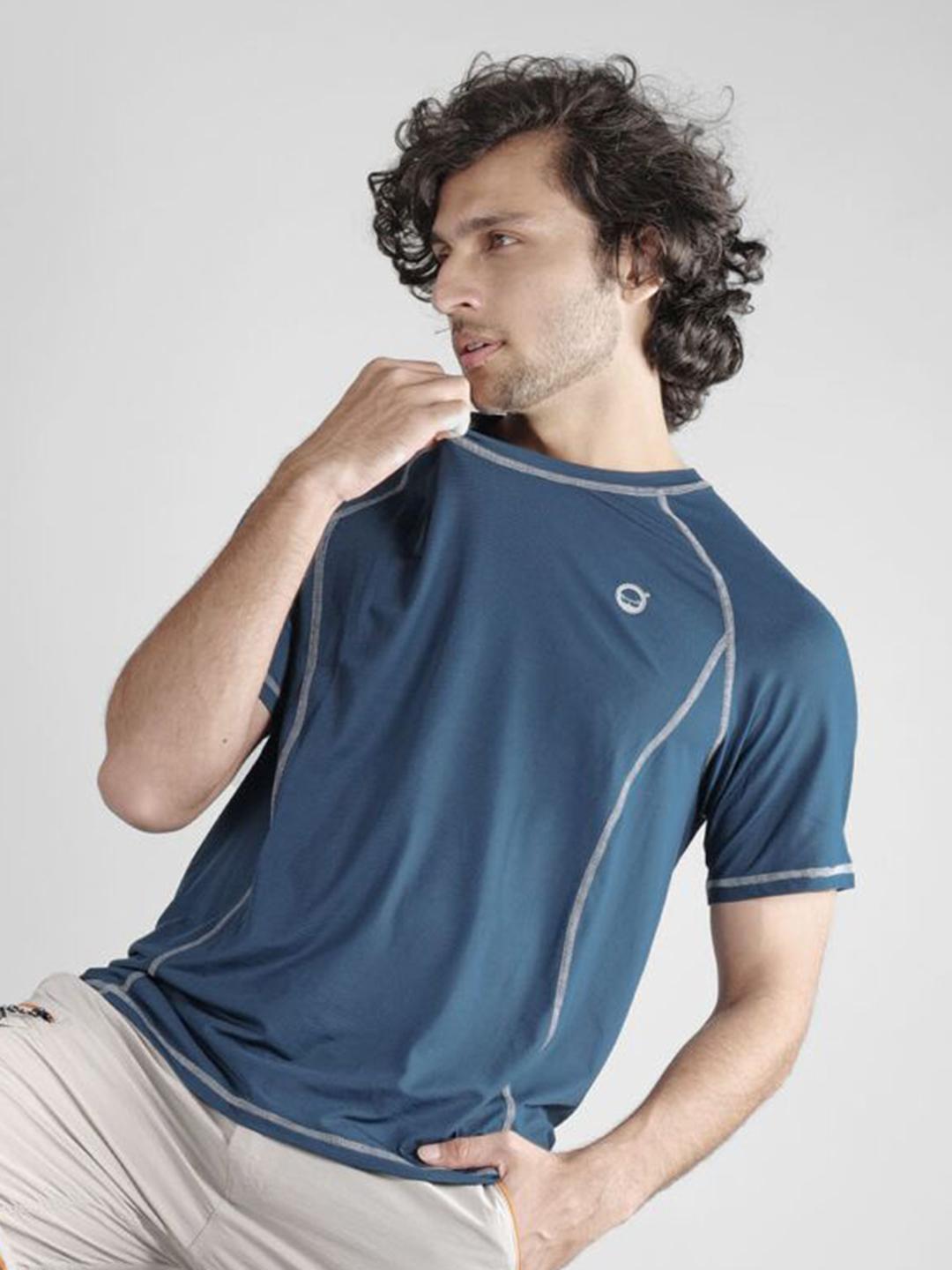 Buy BOMBAY TROOPER Men Dri FIT Solid Round Neck T Shirt - Tshirts for ...