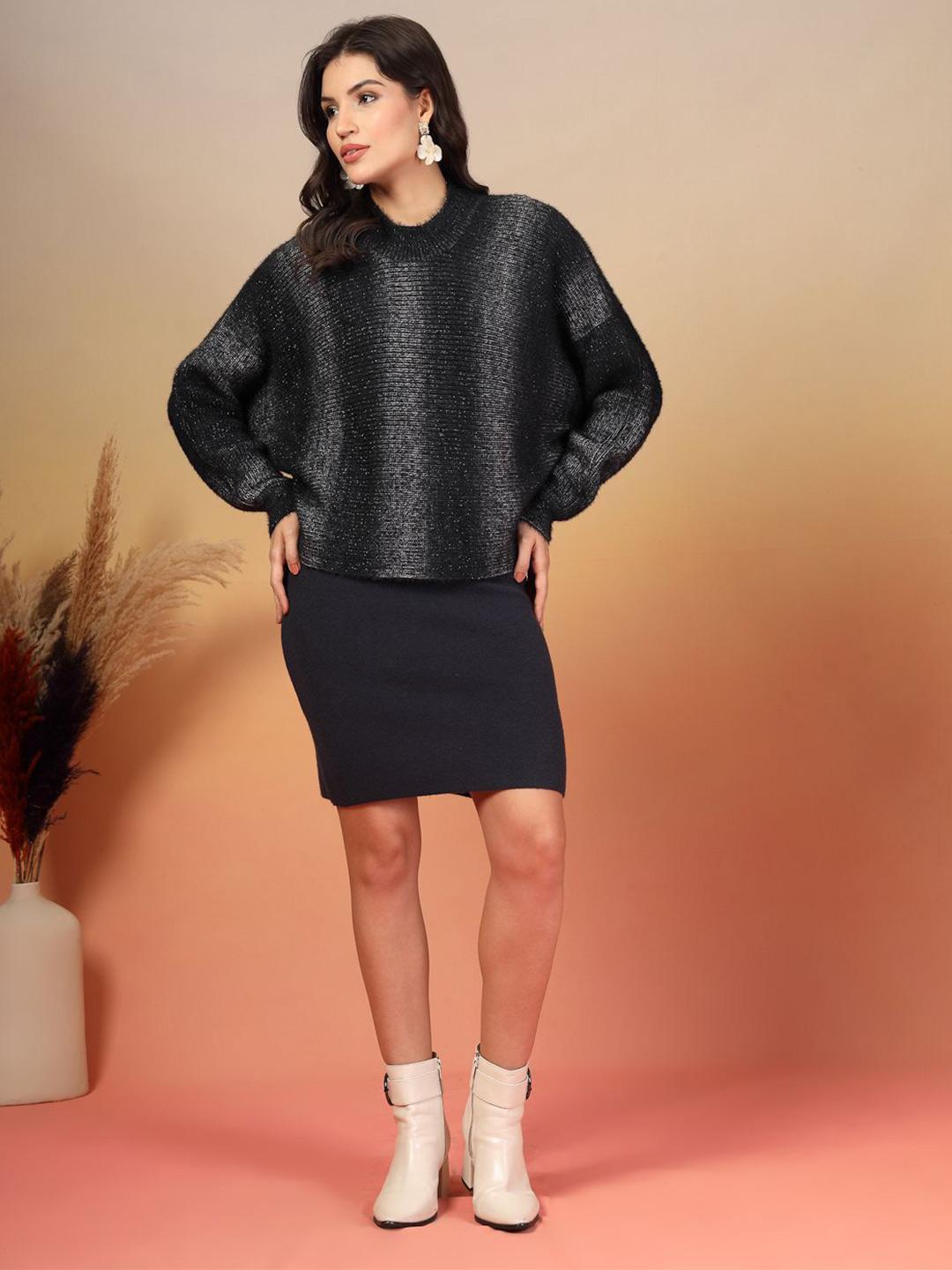 Buy Juelle Self Design Jumper Dress - Dresses for Women 36000461 | Myntra