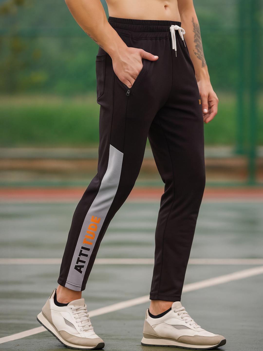 Buy LEE BONEE Men Black Dri Fit Track Pant - Track Pants for Men 36008605 | Myntra