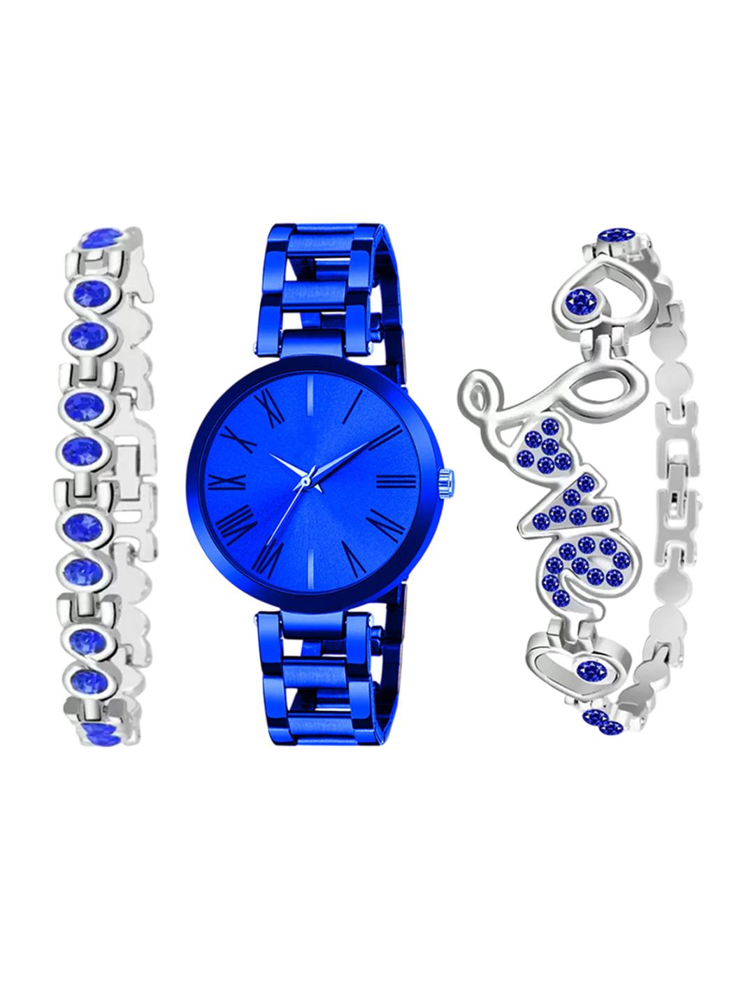 Buy THE SHOPOHOLIC Girls Analogue Watch With Set Of 2 Bracelet - Watch ...