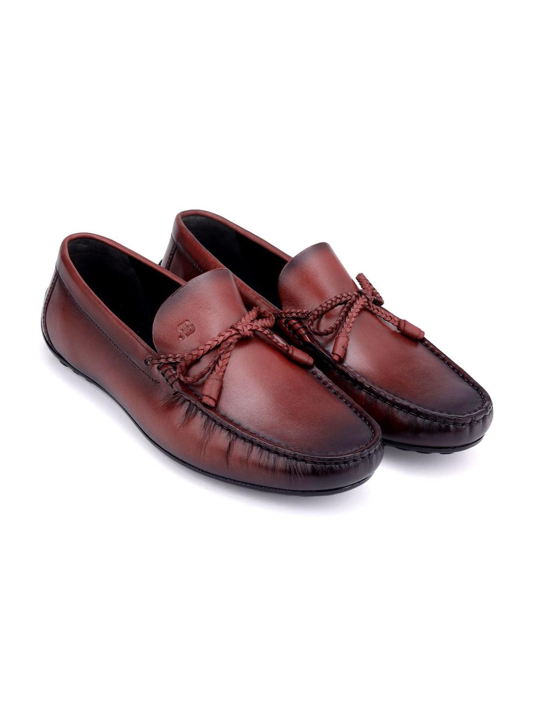 Buy ROSSO BRUNELLO Men Leather Formal Loafers - Formal Shoes for Men ...