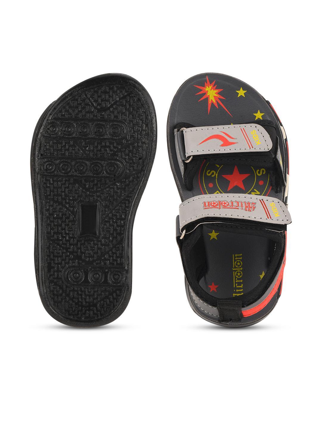 Buy TRZ Kids Unisex Black Sandals - Sandals for Unisex Kids 36013621 ...