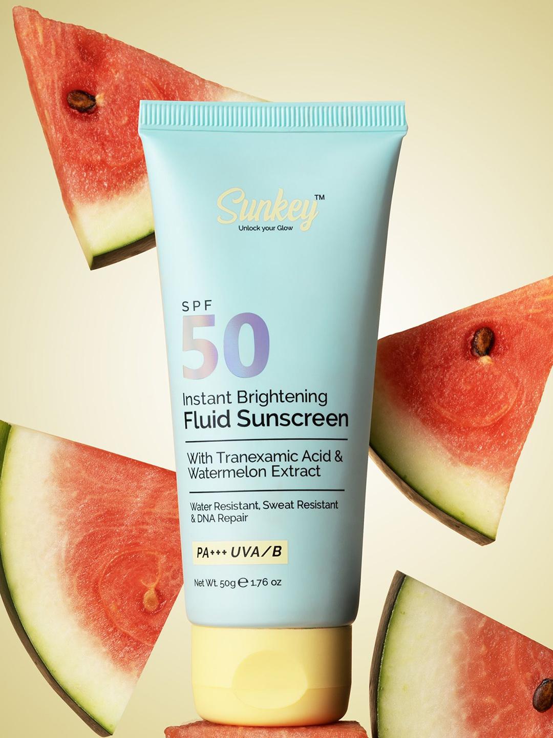 Buy Sunkey Instant Brightening Fluid Sunscreen SPF 50 PA+++ 50 G - Body ...