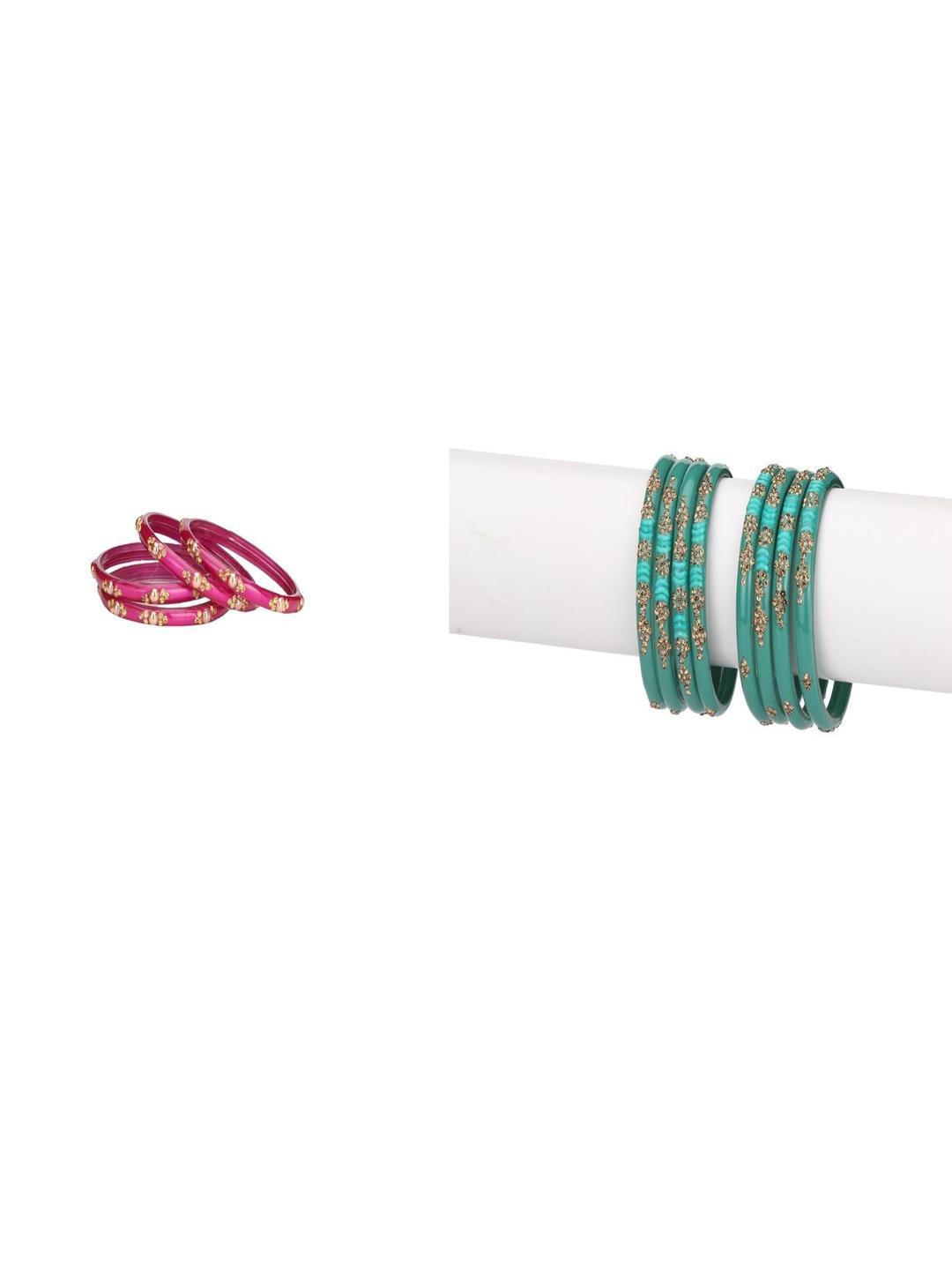 Buy 1ST TIME Set Of 12 Multicoloured Alloy Antique Bangles - Bangle for ...