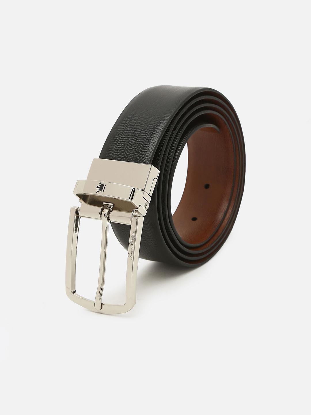 Buy Louis Philippe Men Textured Leather Formal Belt - Belts for Men ...