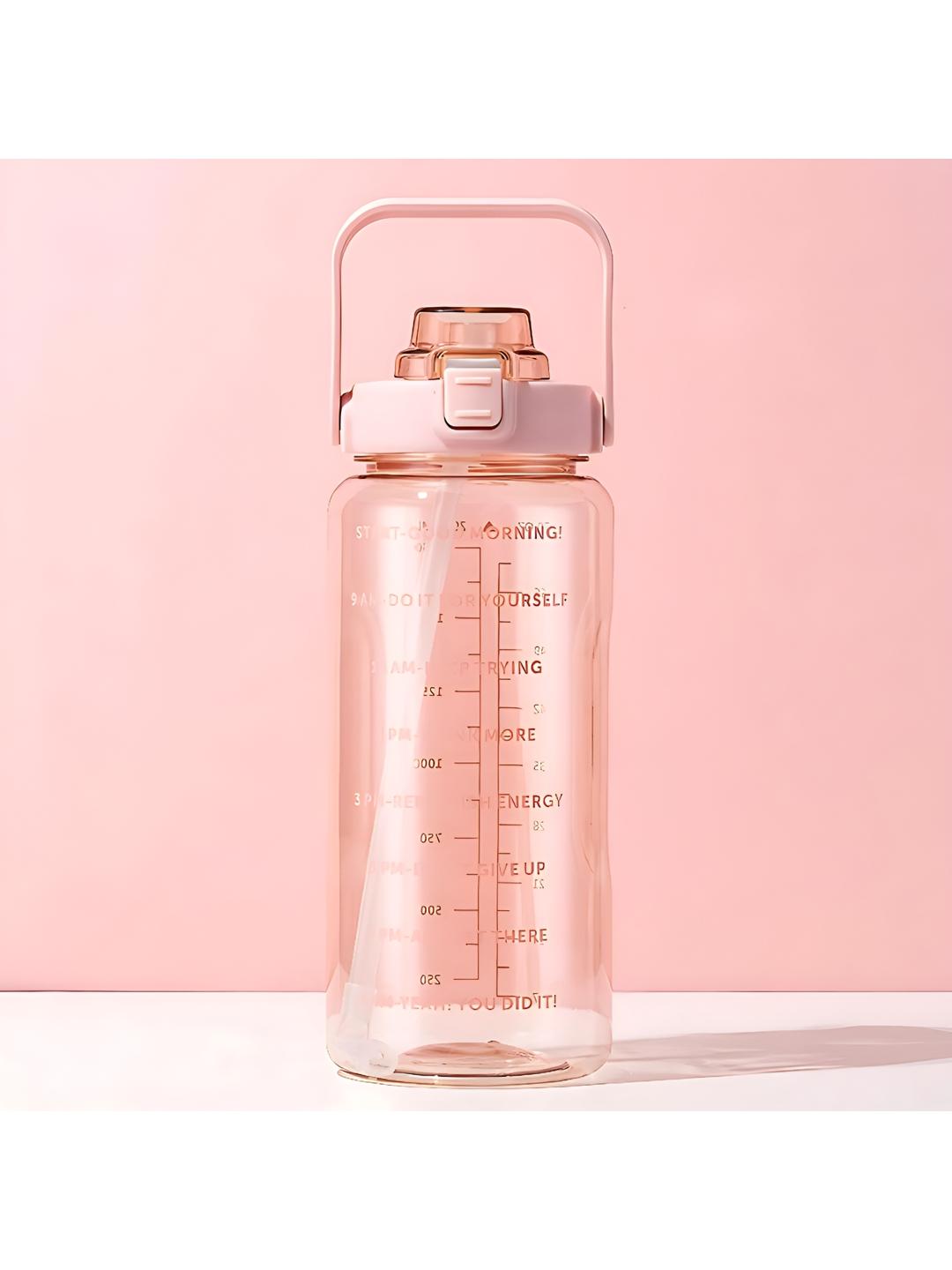 Buy Virtuous Transparent & Pink Tip Open Sipper - Water Bottle for ...