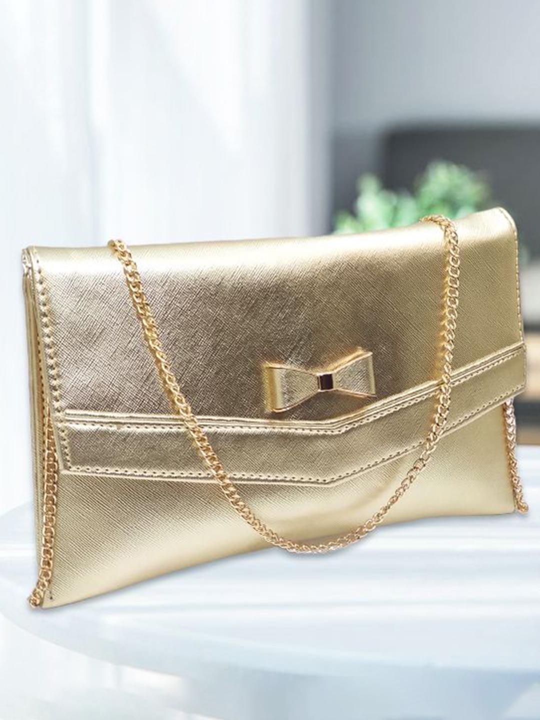 Buy CANDY BAGS Women Solid Crossbody Bow Detail Envelope Sling Bag ...