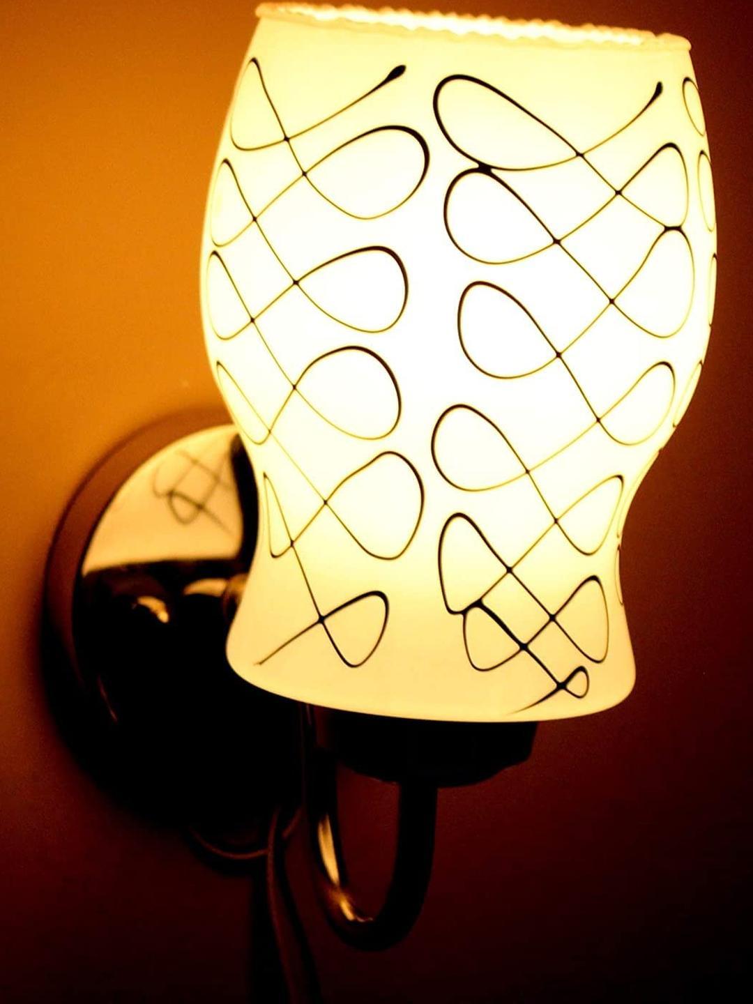 Buy SWIATLO Silver Toned Metal Wall Lamps - Wall Lamps for Unisex ...