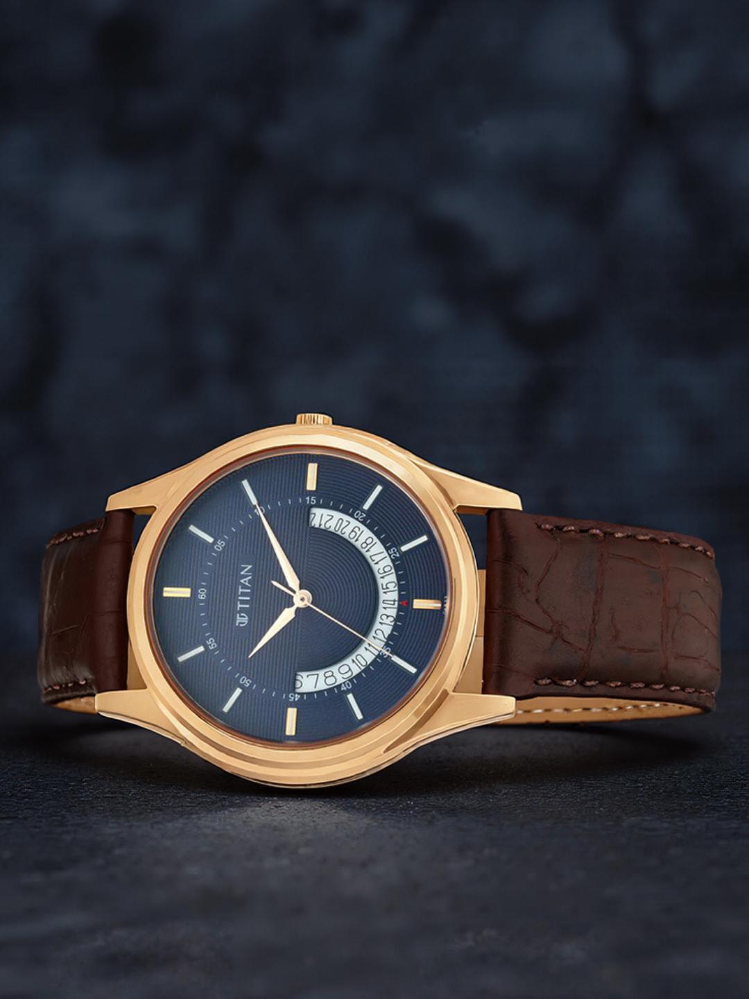 Buy Titan Lagan Quartz Analog With Blue Dial Watch For Men Nt1713wl01 ...