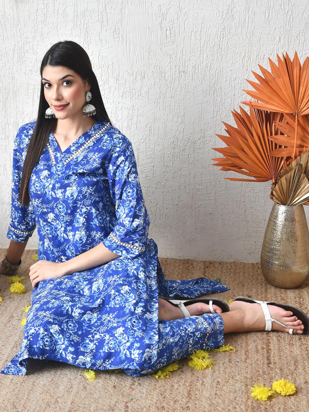 Buy KJFAB Women Pure Cotton Kurta Sets - Kurta Sets for Women 36090541 ...