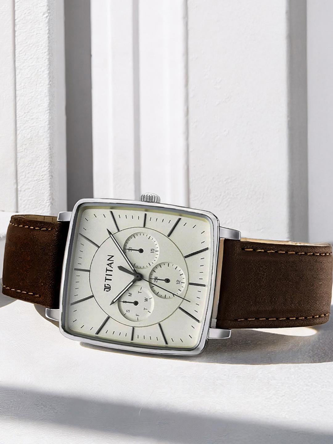 Buy Titan Avant Garde Multifunction Analog With Beige Dial Watch For ...