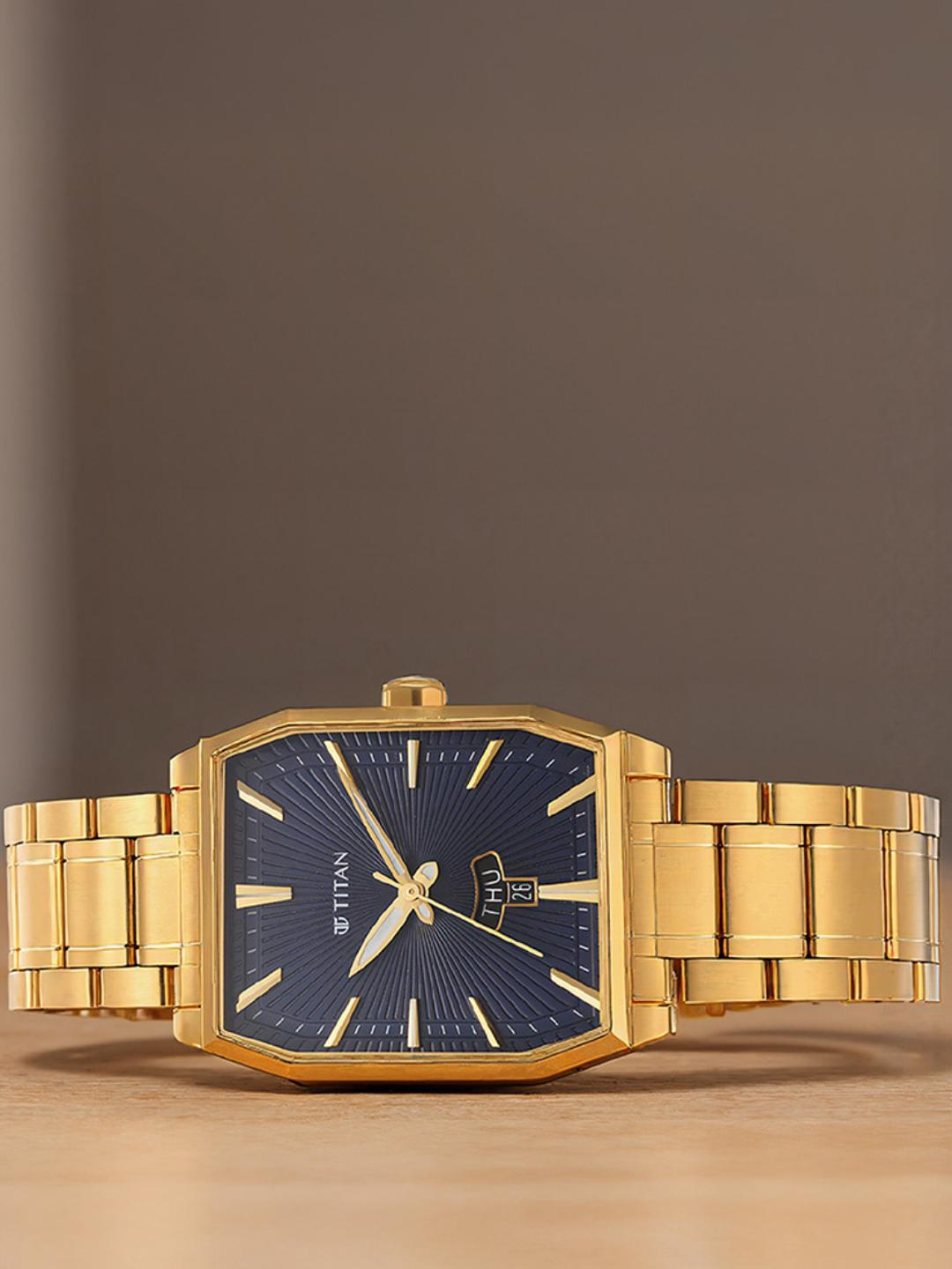 Buy Titan Regalia Opulent Quartz Analog With Blue Dial Watch For Men ...
