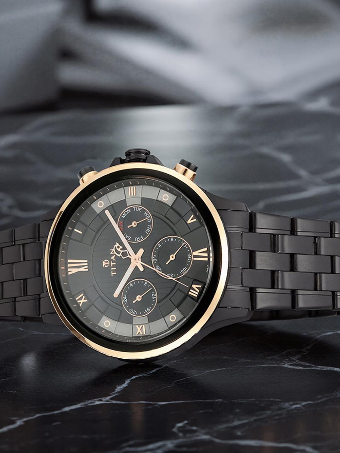 Buy Titan Grandmaster Multifunction Analog With Anthracite Dial Watch ...