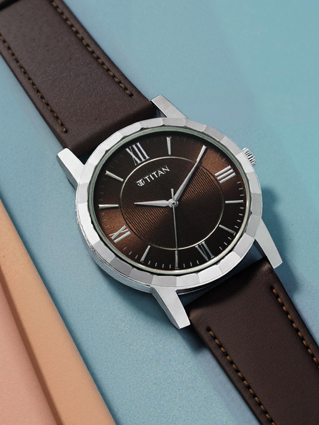 Buy Titan Karishma Zing Quartz Analog With Brown Dial Watch For Men ...