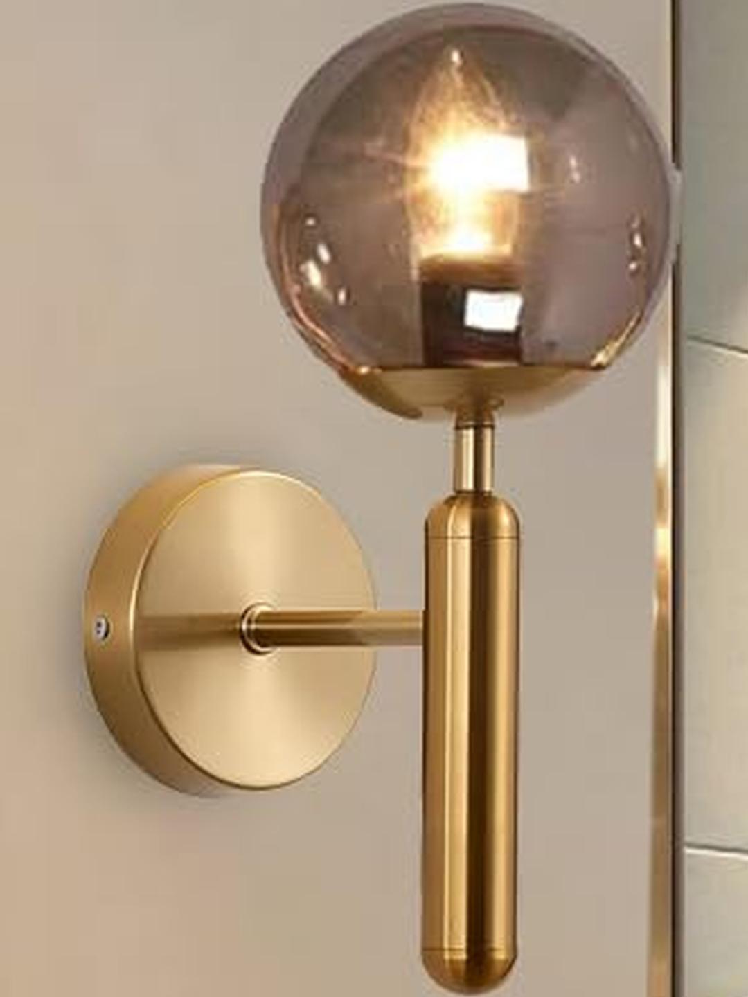 Buy SWIATLO Gold Toned Metal Wall Lamps - Wall Lamps for Unisex ...