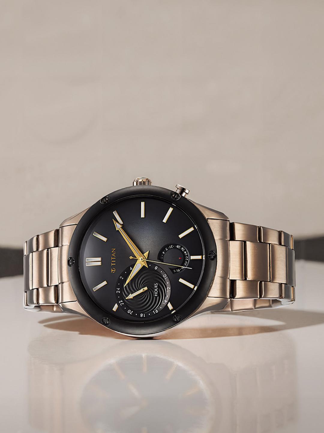 Buy Titan Stellar Multifunction Analog With Brown Dial Watch For Men ...