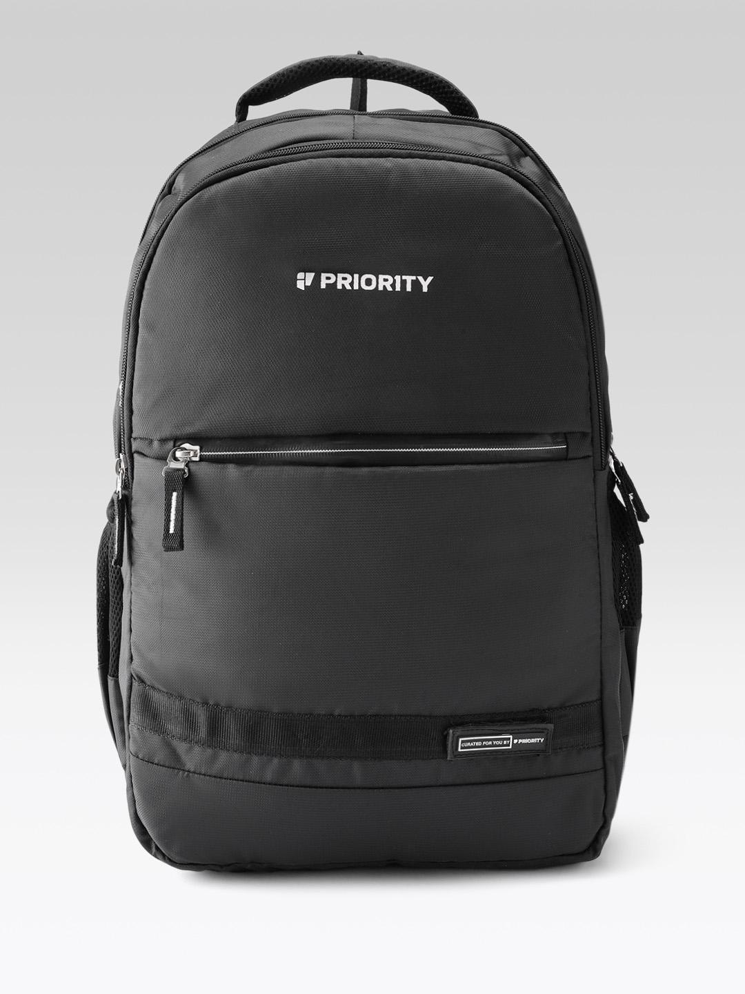 Buy Priority Unisex Brand Logo Printed College Backpack With Rain Cover ...