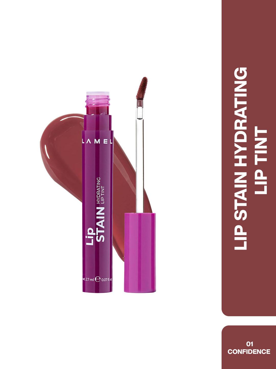 Buy LAMEL Lip Stain Long Lasting Hydrating Lip Tint 2.7ml Confidence 01 ...
