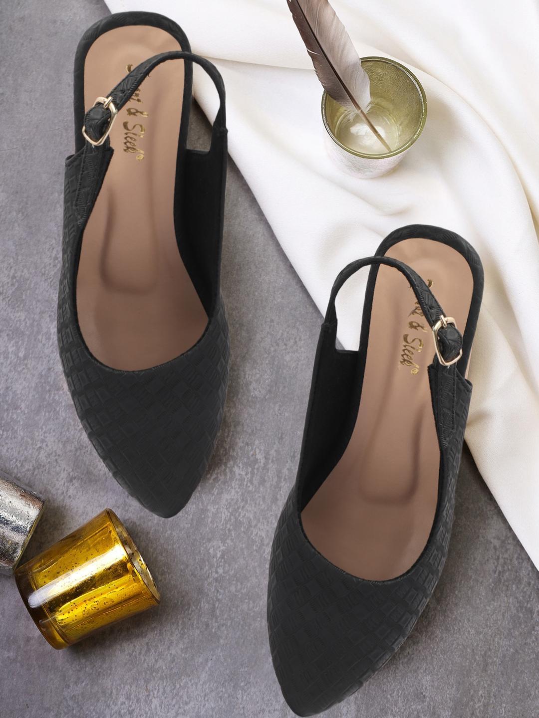 Buy Smart & Sleek Women Textured Block Heels - Heels for Women 36118720 ...