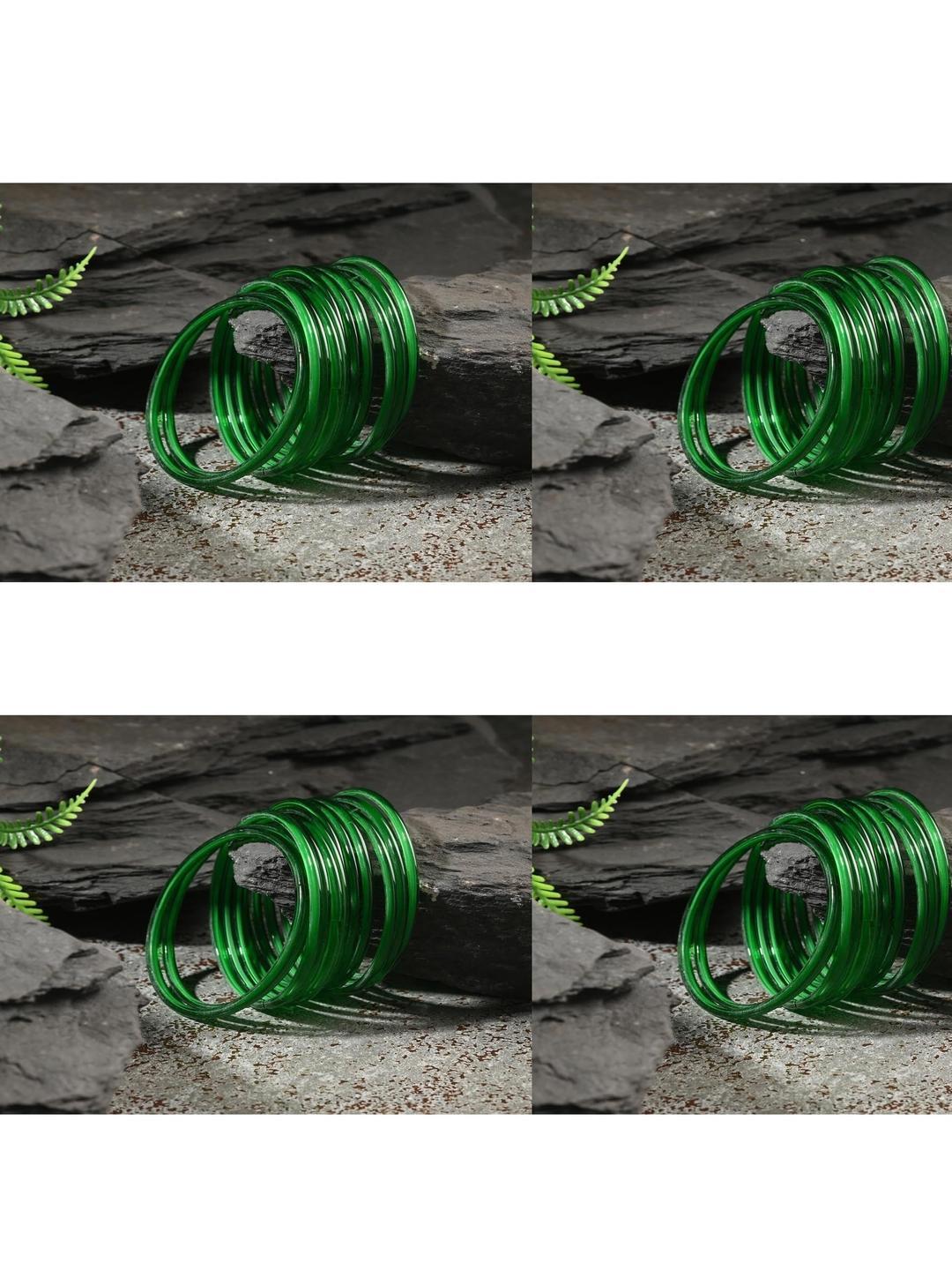 Buy 1ST TIME Set Of 40 Green Alloy Bangles - Bangle for Women 36102235 ...