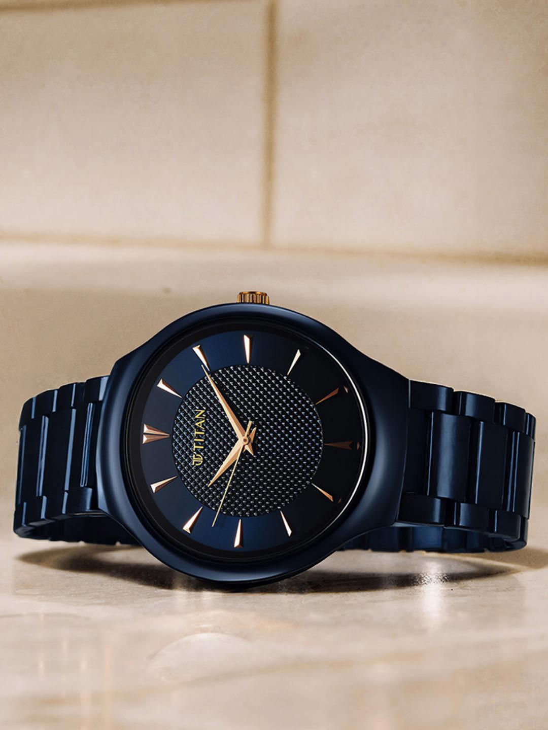 Buy Titan Regalia Ceramics Quartz Analog With Blue Dial Watch For Men ...