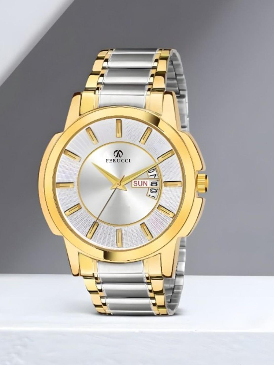 Buy PERUCCI Men Bracelet Style Straps Analogue Watch P 440 Daul Tone ...