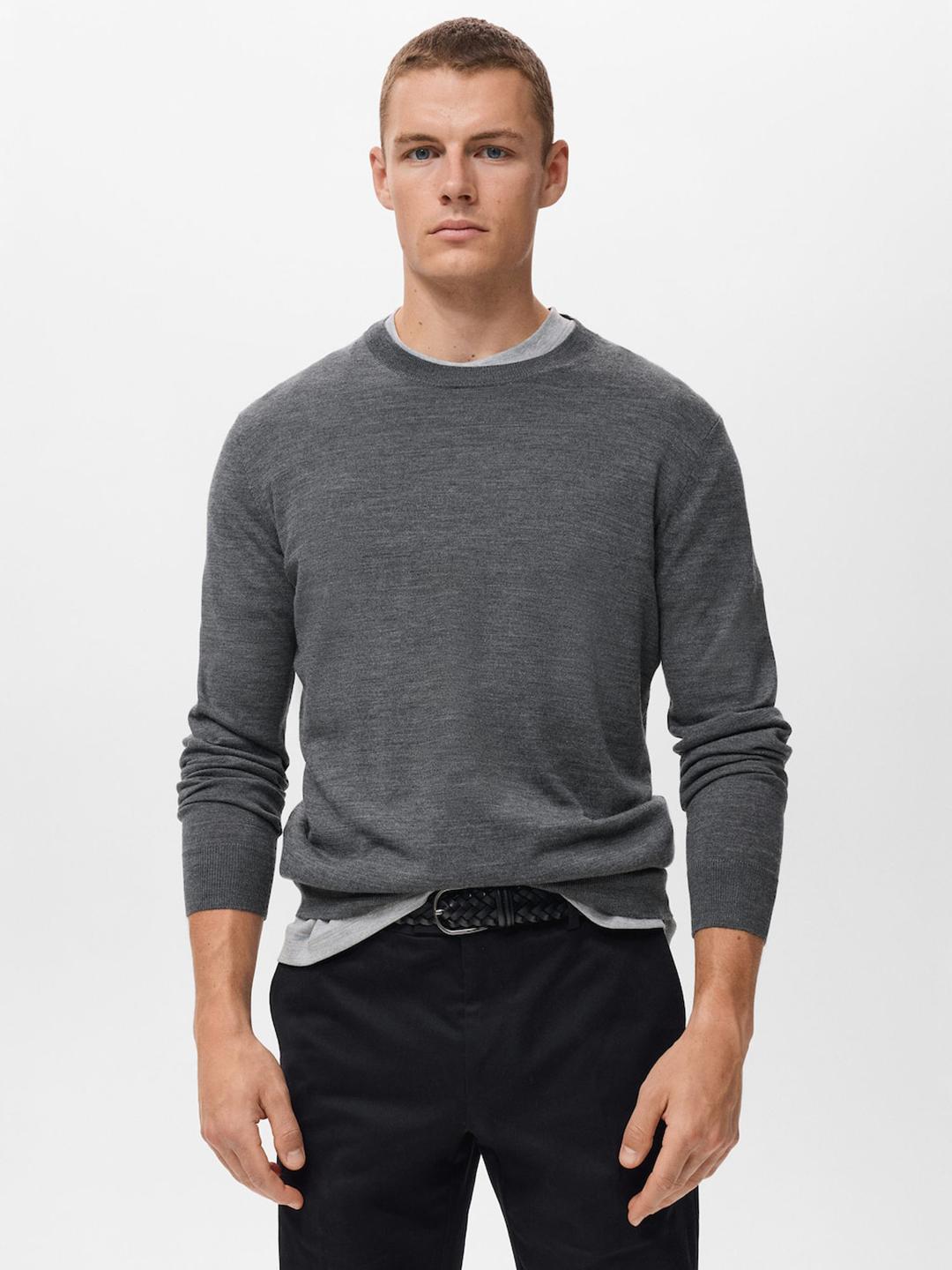 Buy MANGO MAN Woollen Pullover - Sweaters for Men 35293363 | Myntra