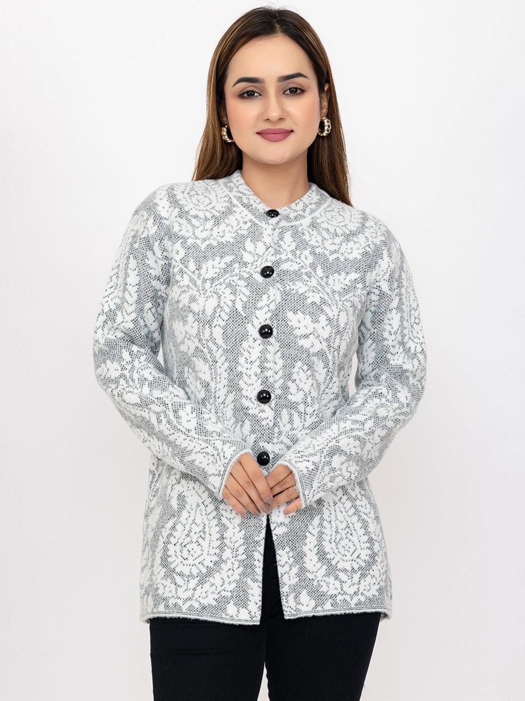 Buy FIRST SLEEP Women Floral Woollen Cardigan - Sweaters for Women ...