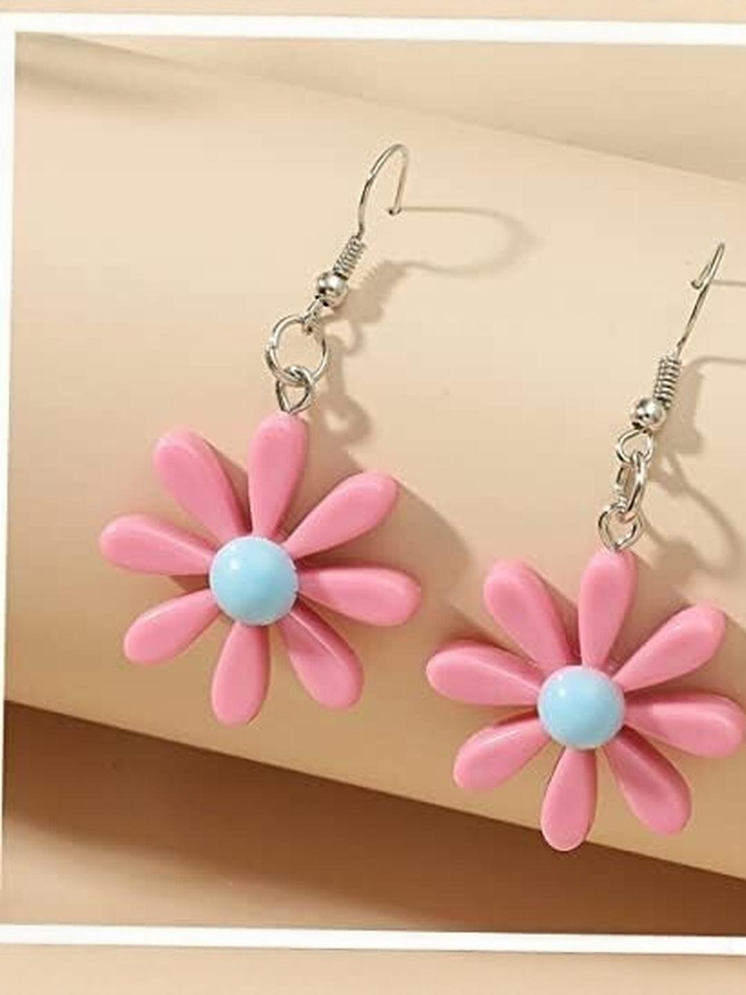Buy Khusha Creations Alloy Floral Drop Earrings - Earrings for Women ...