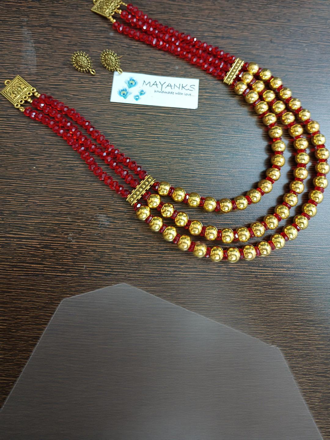 Buy MAYANKS Women Artificial Beads Studded Jewellery Set - Jewellery ...
