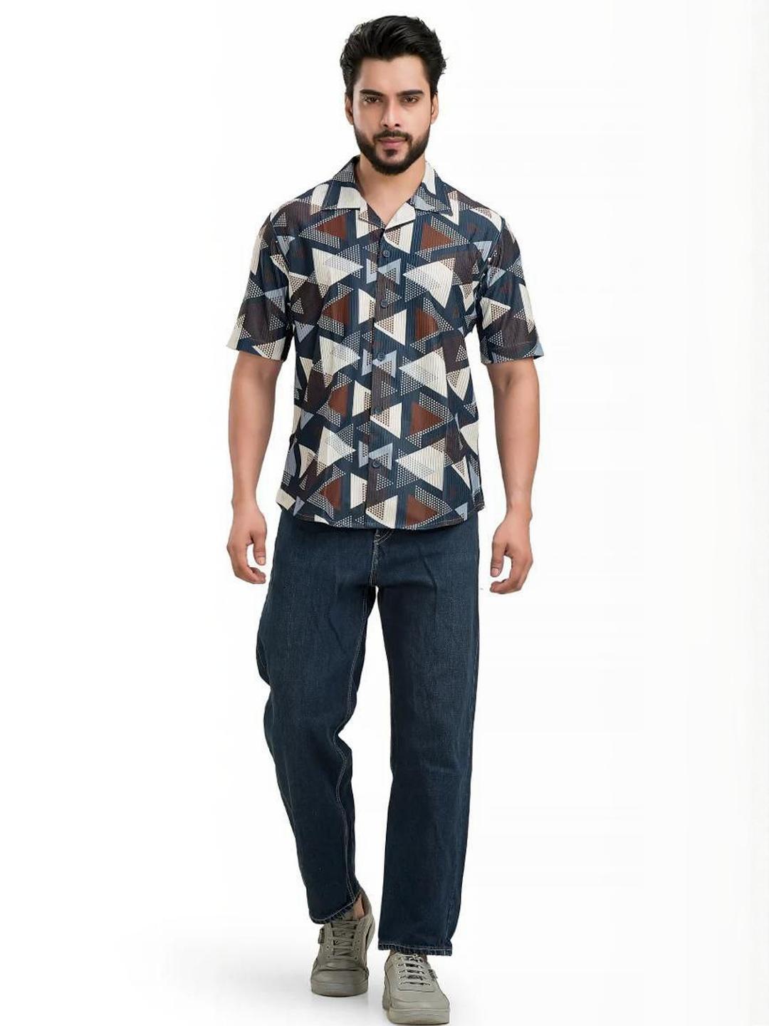 Buy VS MALL Men Blue Shirts - Shirts for Men 35472516 | Myntra