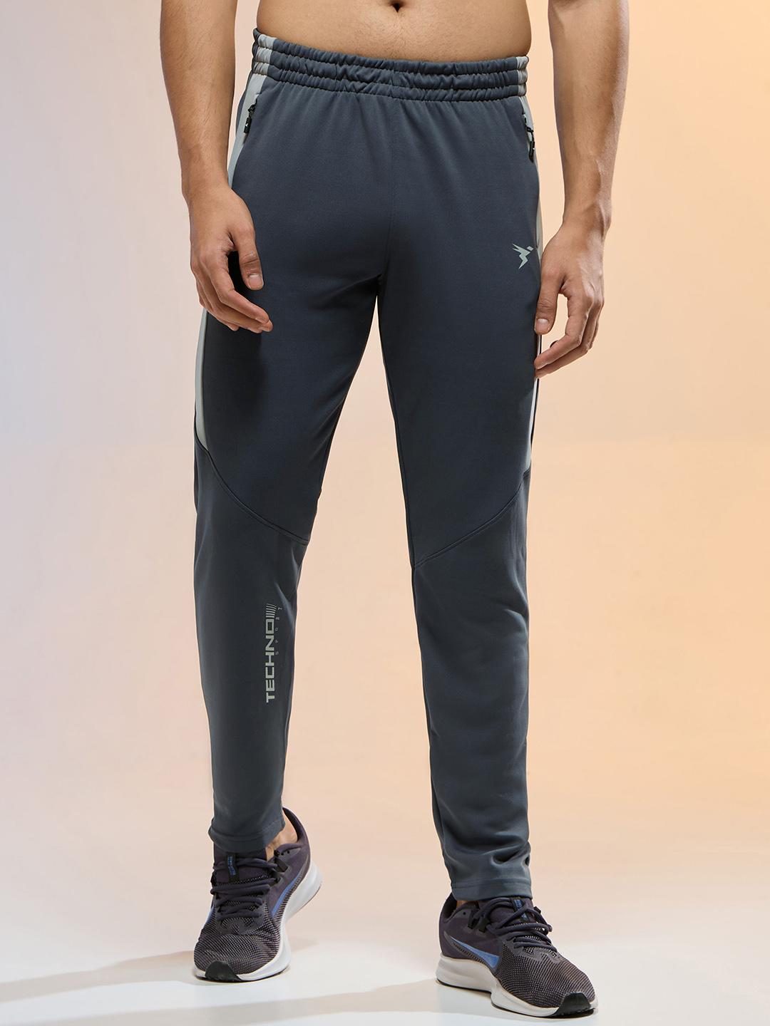 Buy Technosport Men Slim Fit Mid Rise Sports Track Pant - Track Pants ...