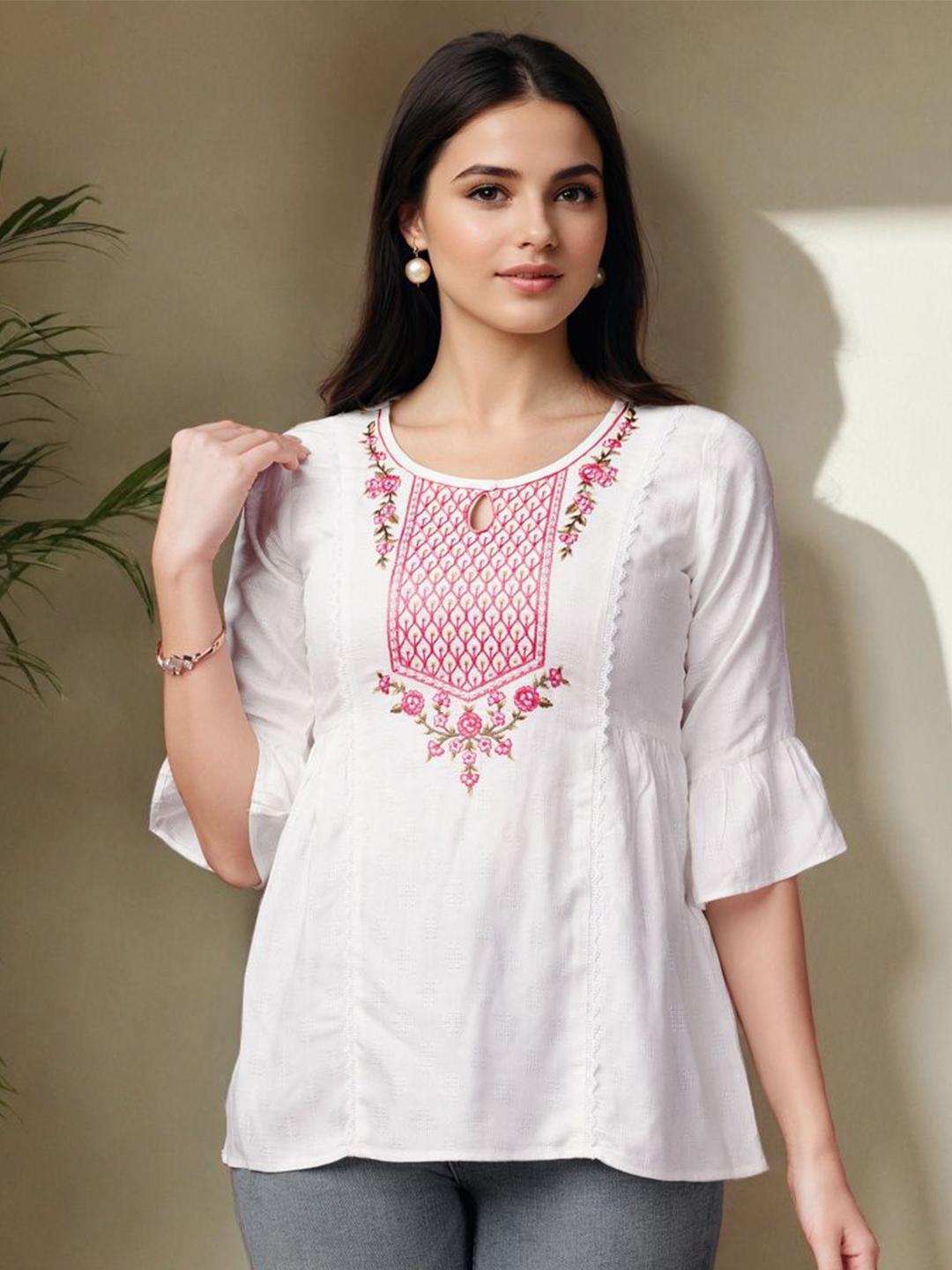 Buy SZN Women Embroidered A Line Top - Tops for Women 35486184 | Myntra