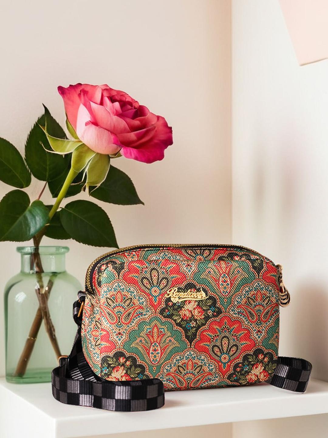 Buy BANDICOOT Women Ethnic Motifs Crossbody Sling Bag - Handbags for ...