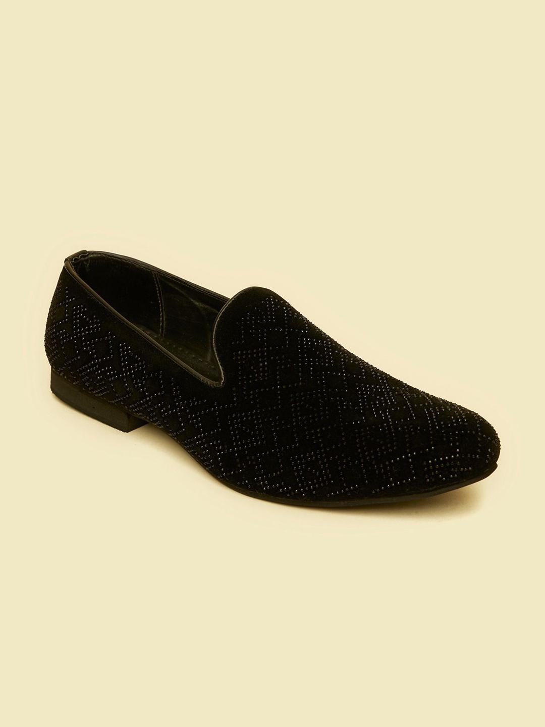 Buy Manyavar Men Ethnic Embellished Mojaris - Casual Shoes for Men ...