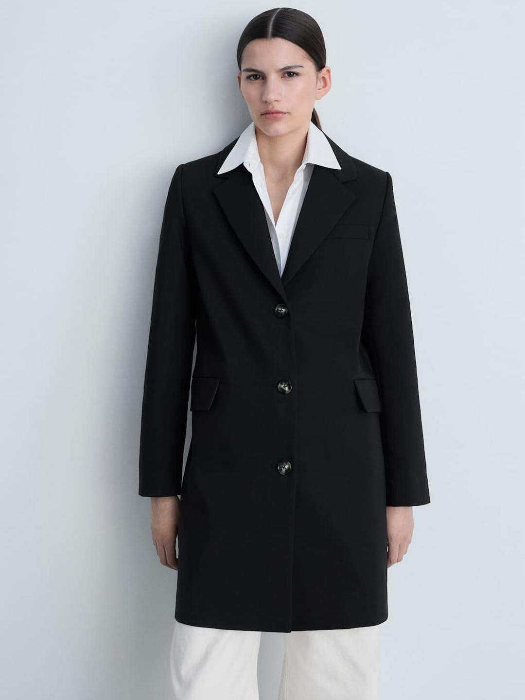 Buy MANGO Single Vented Knee Length Overcoat - Coats for Women 34639004 ...