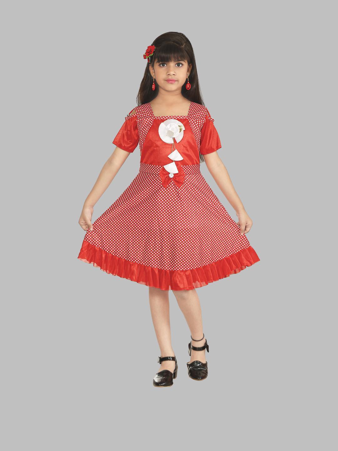 Buy Nickys Disegno Print Net Fit & Flare Dress - Dresses for Girls ...